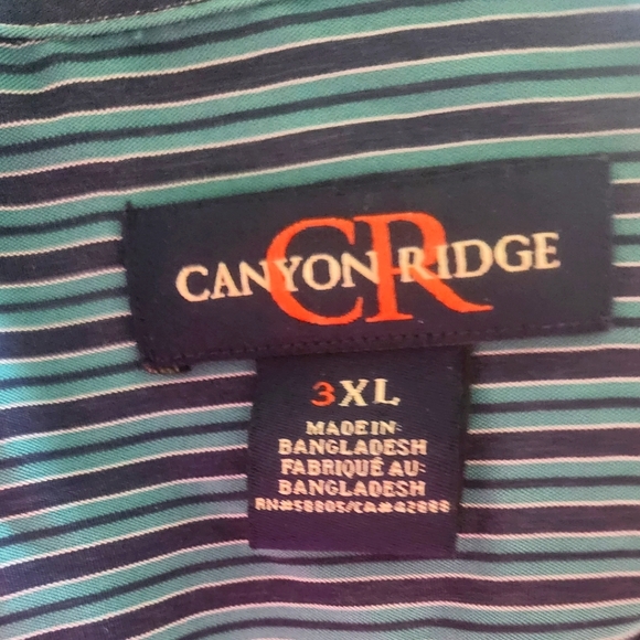 Canyon Ridge | Shirts | Mens Bigtall 3x Canyon Ridge Teal Shirt | Poshmark